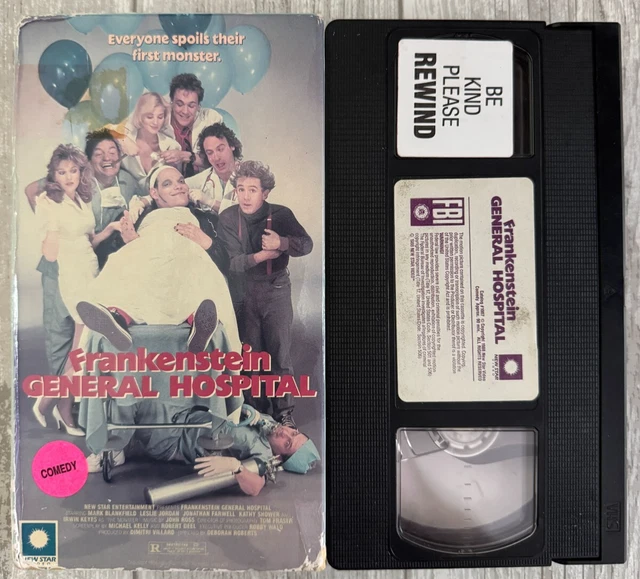 FRANKENSTEIN GENERAL HOSPITAL VHS Mark Blankfield Leslie Jordan Kathy ...