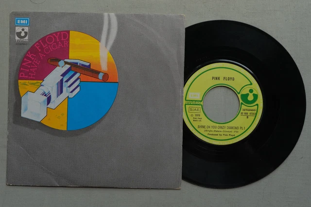 PINK FLOYD HAVE A Cigar Shine On Crazy Diamond ITALY EMI HARVEST 45rpm ...