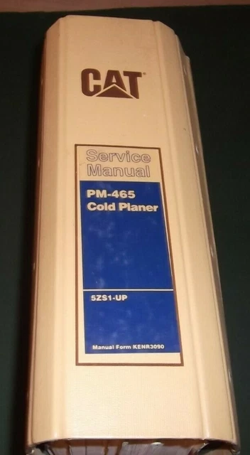 GATO CATERPILLAR PM-465 Frío Cepilladora Servicio Tienda Reparar Libro ...