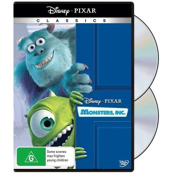 MONSTERS, INC. (DVD, 2001) PAL Region 4 (Disney Pixar Classics) 2-Disc ...