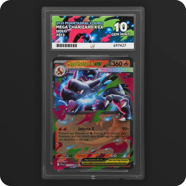 POKEMON | PHANTASMAL Flames | Mega Charizard X ex | 013/094 Ace 10 £41. ...