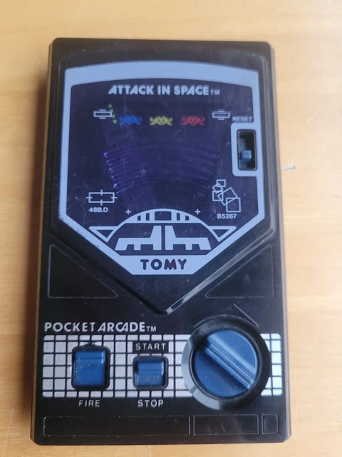 VINTAGE 1980S TOMY Attack In Space Handheld Wind Up Game £21.51 - PicClick UK