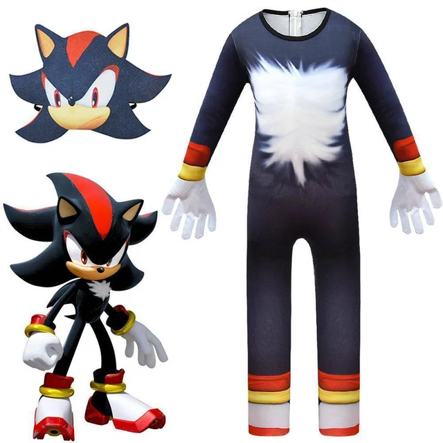 KIDS COSPLAY SONIC The Hedgehog Sonic Shadow Knuckles Costume Outfit ...