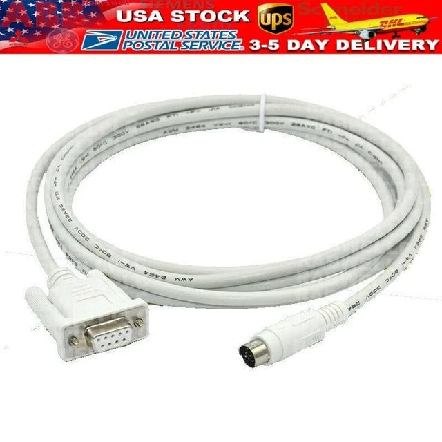 PLC PROGRAMMING CABLE 1761-CBL-PM02 For MicroLogix 1000 1200 1500 Allen ...