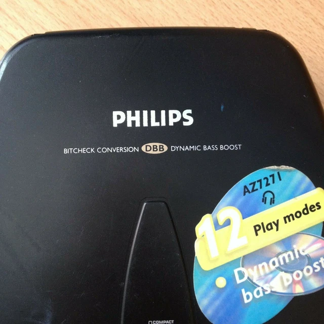 PHILIPS PORTABLE CD Player AZ7271/14 Bitcheck Conversion DBB Discman ...