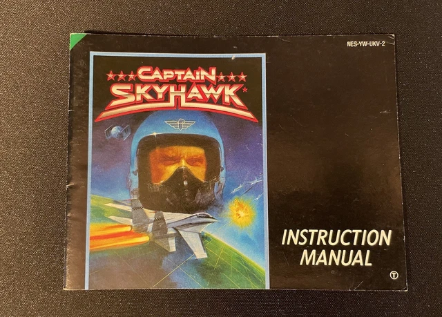 MANUALE LIBRETTO DI istruzioni Captain Skyhawk NES Nintendo NES-YW-UKV ...