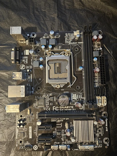GIGABYTE GA-H81M-S1 LGA1150 Socket 4th Gen DDR3 Motherboard £30.00 - PicClick UK