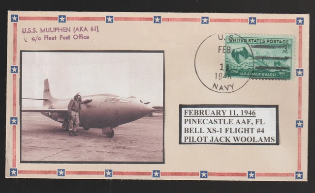 BELL XS-1 FLIGHT #4 Feb 11,1946 Pilot Jack Wolams,Pinecastel Aaf £5.64 ...
