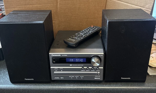 PANASONIC SA-PM04 BOOKSHELF Hifi System CD Player AM/FM Radio With ...