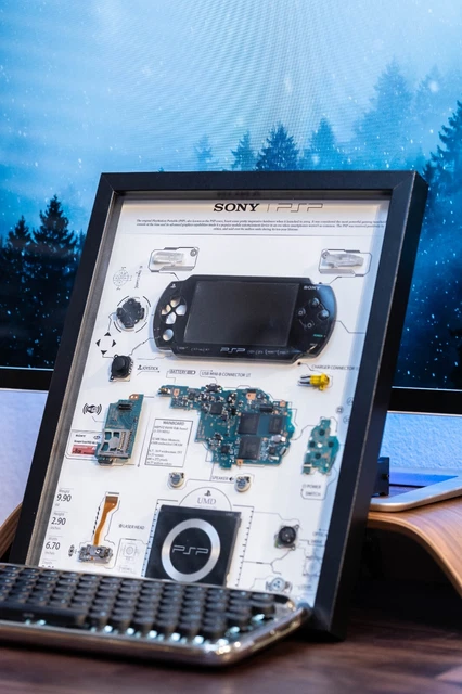 DISASSEMBLED PSP 1000 Teardown With Frame, Deconstructed Game Device ...