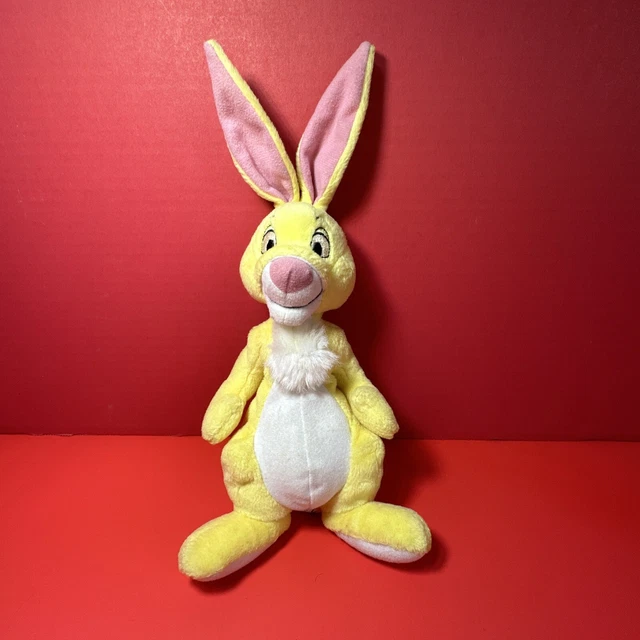 DISNEY WINNIE THE POOH Rabbit Plush 11” - Vintage Yellow 1990s Stuffed ...