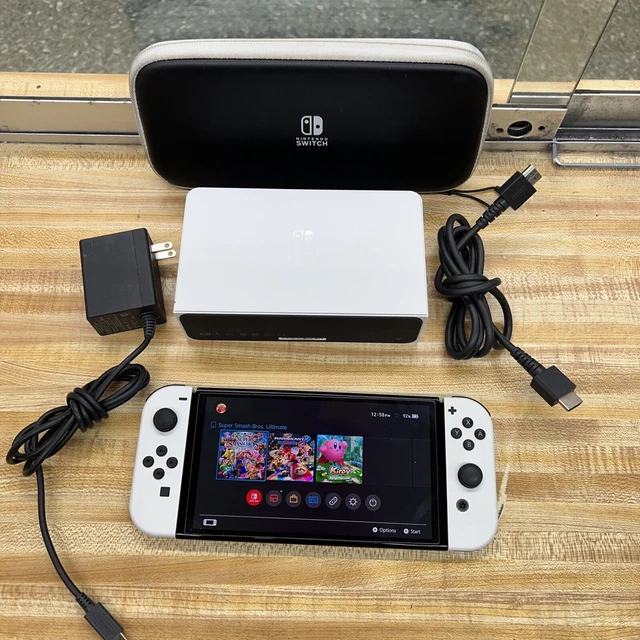 NINTENDO SWITCH OLED Model HEG-001 Handheld Console - 64GB - White EUR ...