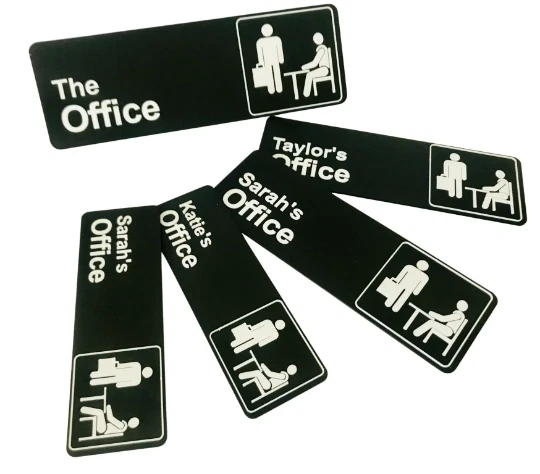 CUSTOMISABLE THE OFFICE TV Show Sign for Door or Wall, 3d printed Door ...