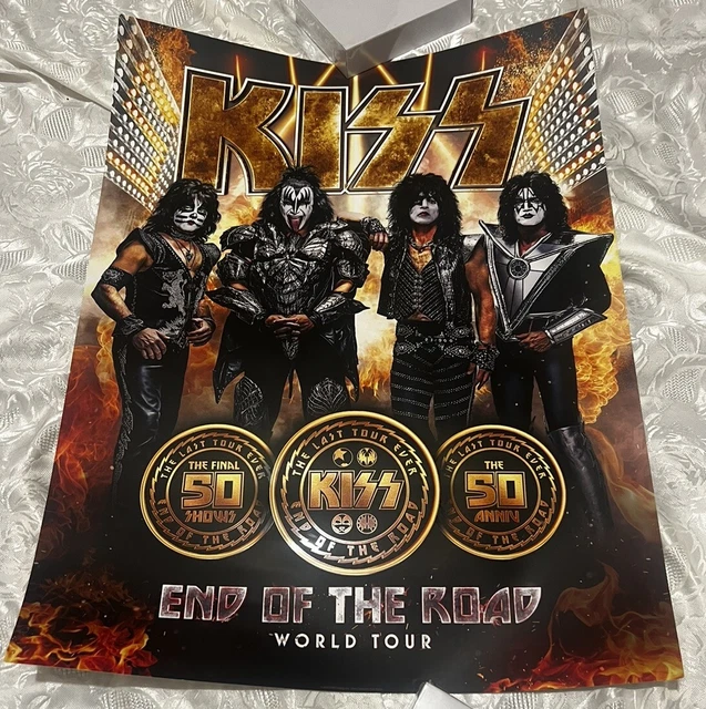 KISS POSTER Australia End Of The Road Tour 2023 Lithograph The Last 50 ...