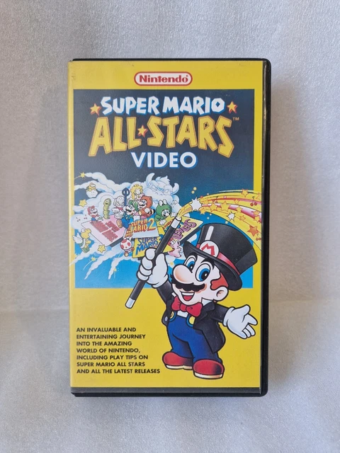 NINTENDO - SUPER mario All Stars VHS Video Tape *Rare* Cassette £26.99 ...