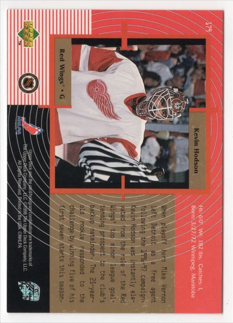 1997-98 SP AUTHENTIQUE FUTURE MONTRE Kevin Hodson Detroit Red Wings ...