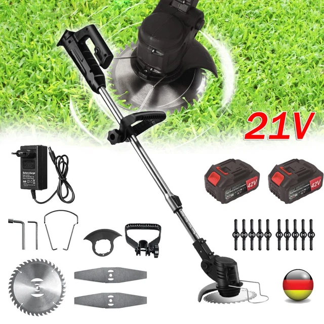 2000MAH RASENTRIMMER TRIMMER Motorsense Akku Grasschneider ...