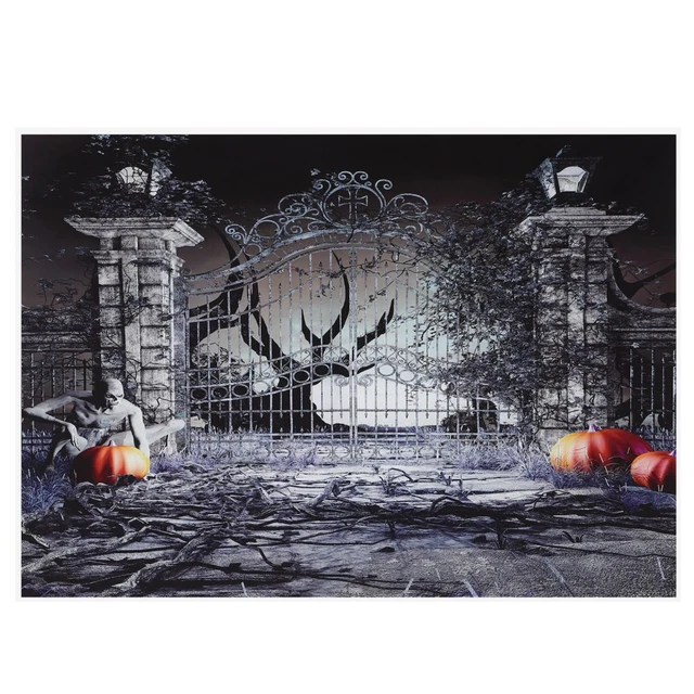 HALLOWEEN BACKDROP HORRIBLE Party Decorations Photography Backdrop for ...