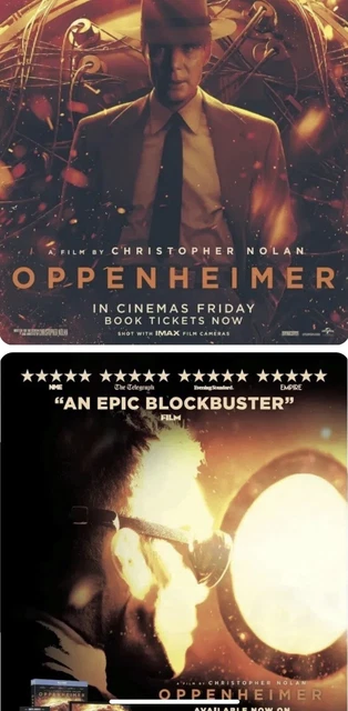 OPPENHEIMER MOVIE FILM Cillian Murphy Newspaper Advert Ad Clippings ...