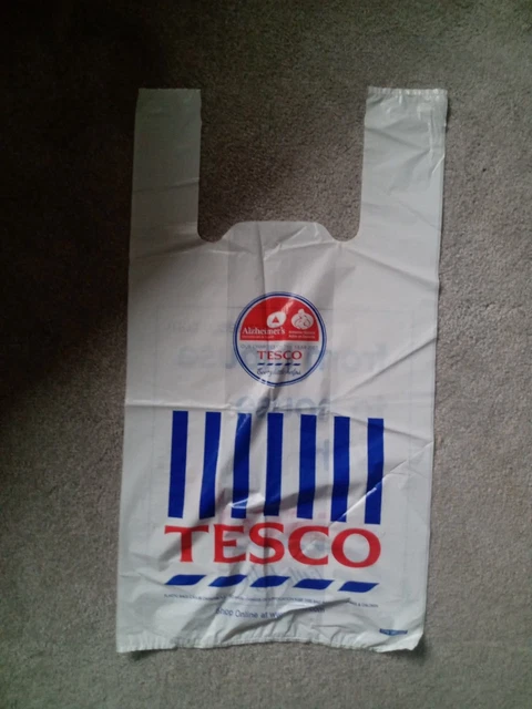 VINTAGE TESCO - Alzheimer's Plastic Shopping Carrier Bag £2.95 ...