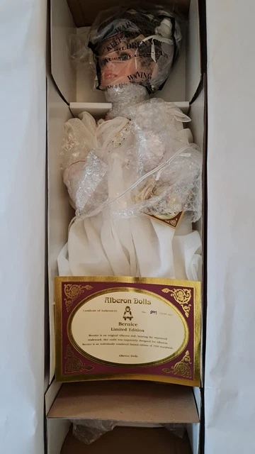 ALBERON COLLECTION PORCELAIN doll Bernice Limited Edition 291/1500 £60. ...