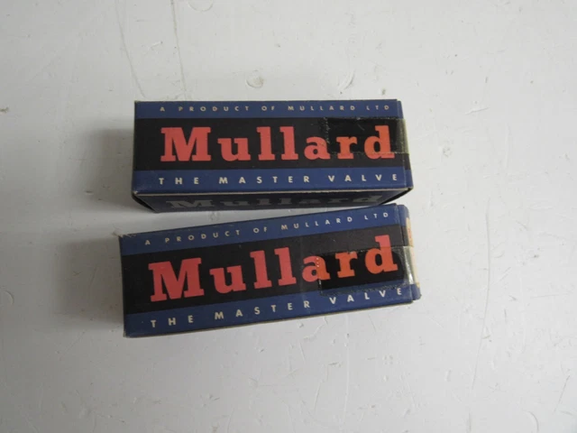 LOT OF (2) Mullard The Master Valve ECC82 12AU7 Empty Tube Boxes $29.99 ...