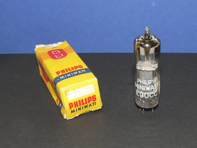 PHILIPS MINIWATT E90CC Double Triode Tubulure Tube Neuf en Boite EUR 15 ...