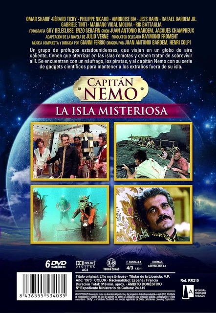 CAPITAN NEMO &LA Isla Misteriosa" - Serie TV (DVD) Omar Sharif Philippe ...