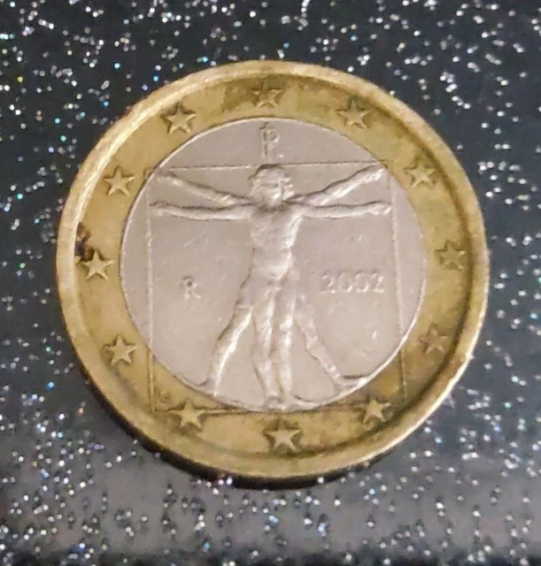 PIÈCE 1 EURO italienne rare de Léonard De Vinci 2002 TRES RARE EUR 650 ...