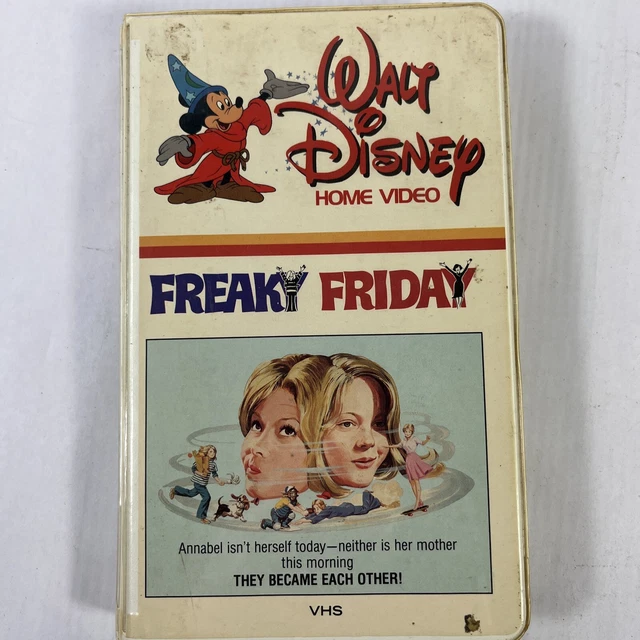 VHS WALT DISNEY Home Video Freaky Friday Jodie Foster 56 VS 1977 1995 ...