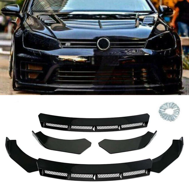 FOR VW GOLF MK5 MK6 MK7 MK7.5 Front Bumper Lip Spoiler Splitter Gloss ...