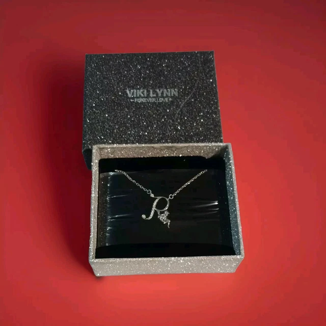 VIKI LYNN INITIAL Necklace for Women 925 Sterling Silver Alphabets Letter J and 22.09 PicClick UK