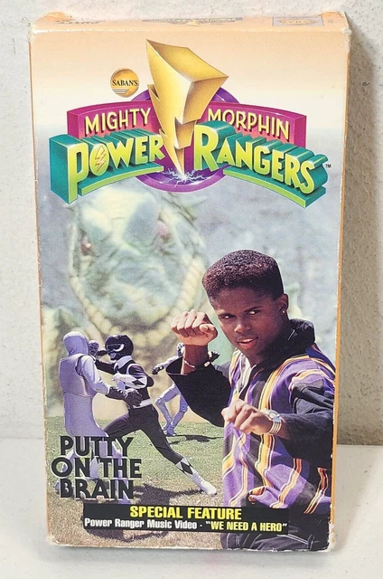 MIGHTY MORPHIN POWER Rangers VHS Tape Putty on the Brain £6.95 ...