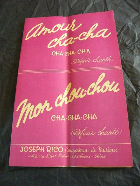 & SPARTITO AMOUR Cha Mon Chou Music Sheet Joseph Rico " EUR 13,47 ...