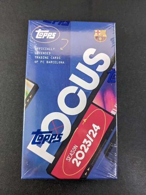 2023-24 TOPPS FOCUS FC Barcelona FACTORY SEALED BOX 1 Pack per box, 15 ...