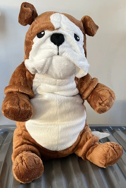 IKEA KLAPPAR BULLDOG Dog Puppy Brown White Soft Plush Stuffed Toy Gosig ...
