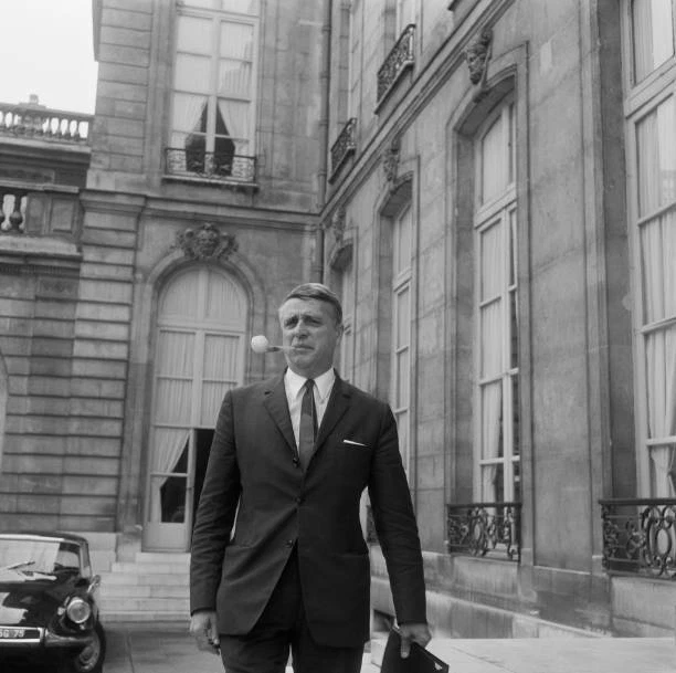 ROBERT BOULIN LEAVING the Elysee Palace in Paris France July 1968 Old ...