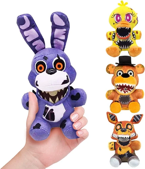 FIVE NIGHTS AT Freddy's The Twisted Ones Chica Bonnie Foxy 7" Plush Toy ...