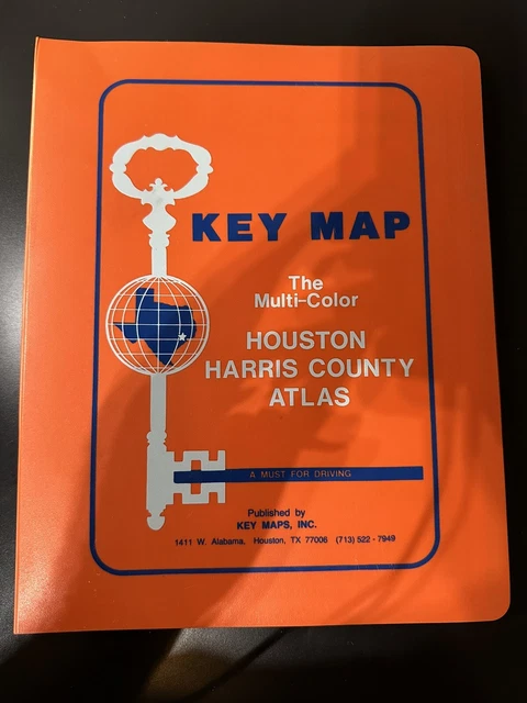Houston Harris County Map FOR SALE! - PicClick