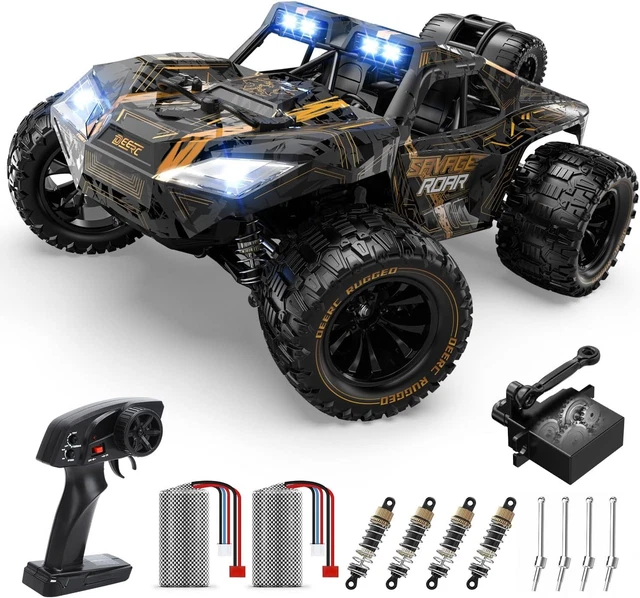 1:14 HIGH-SPEED 4X4 RC Monster Truck 40KPH Off-Road Car with LED Lights ...