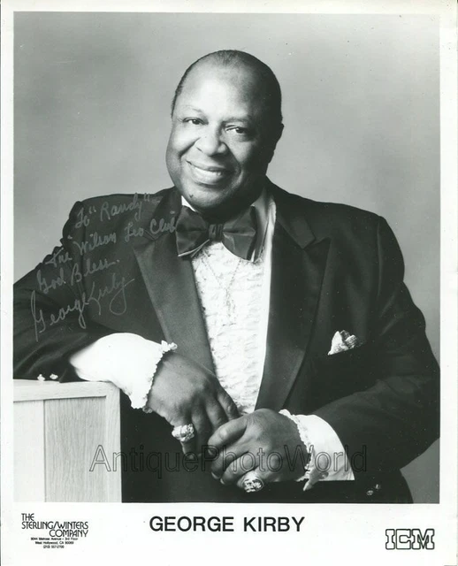 GEORGE KIRBY COMEDIAN Actor Singer Vintage Mano Autógrafo Firmado Foto ...