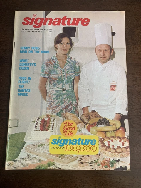 AUSTRALIAN DINERS CLUB Signature Magazine - March 1977 EUR 4,33 ...