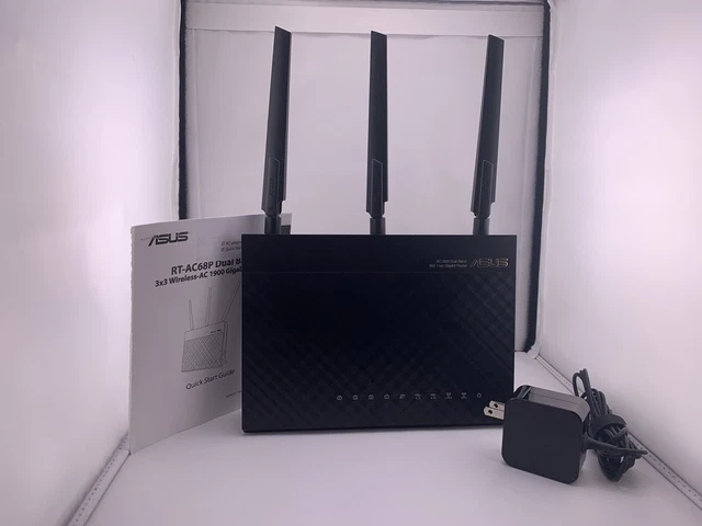 ASUS AC1900 DUAL Band Gigabit Router, Model RT-AC68P, Pwr cable manual ...