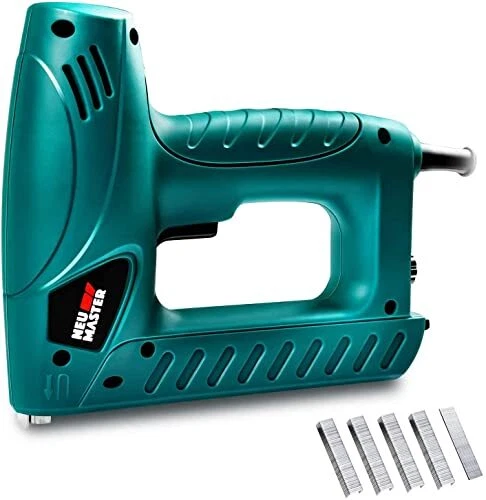 NEU MASTER AGRAFEUSE Electrique Cloueuse N6013 comprend 400 Agrafes et ...