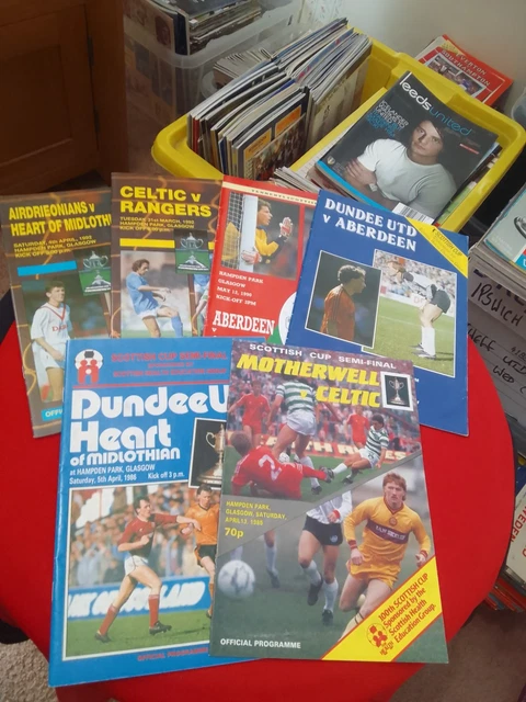 SCOTTISH CUP SEMI Final & Final Football Programmes x 6 1984/1985 ...