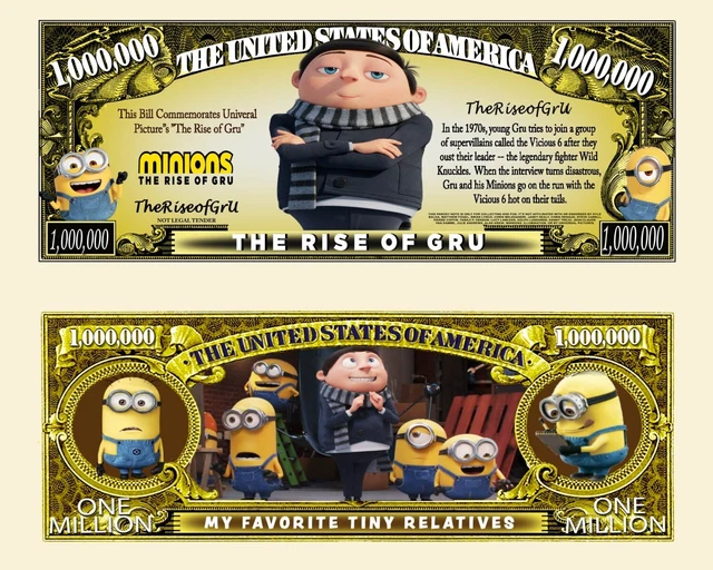 THE MINIONS! MILLION DOLLAR US TICKET! KEVIN STUART BOB Cartoon Series ...