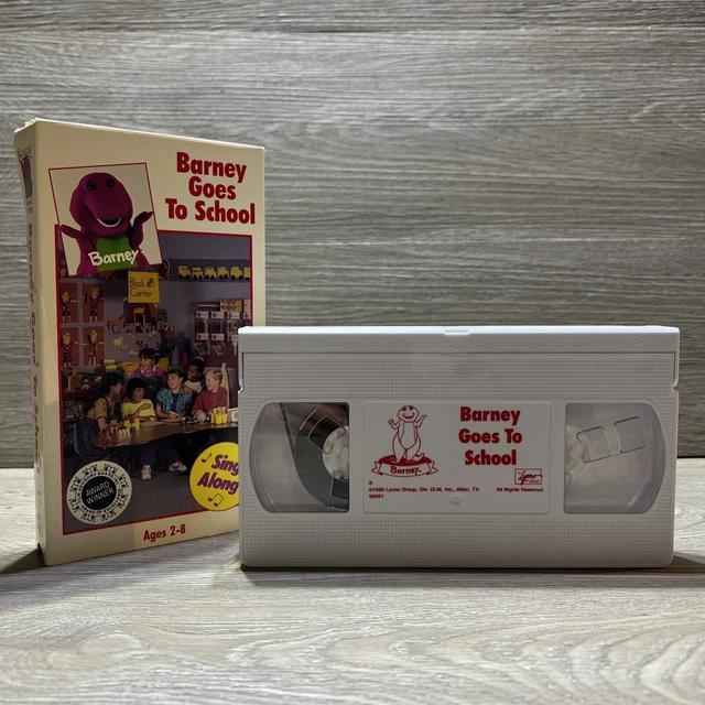 BARNEY & BACKYARD Gang Goes To School VHS Video Tape 1990 Lyons Sing ...