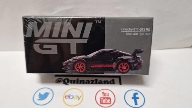MINI GT PORSCHE 911 (992) GT3 RS, black with pyro red n°681 (CP06) EUR ...