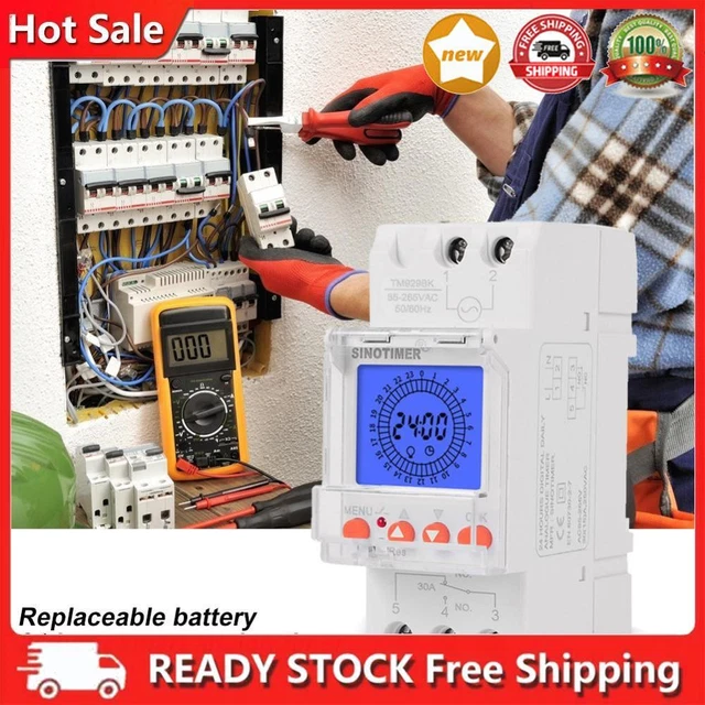 DIGITAL 24HRS 15 Minutes Programmable Smart Analog Timer Switch with ...