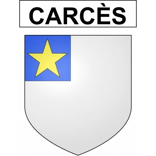 CARCÈS 83 VILLE sticker blason écusson autocollant adhésif EUR 6,99 - PicClick FR